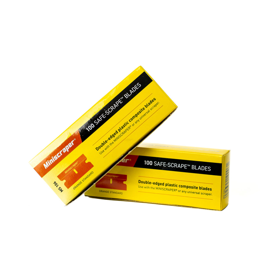 Delrin™ plastic razor blades